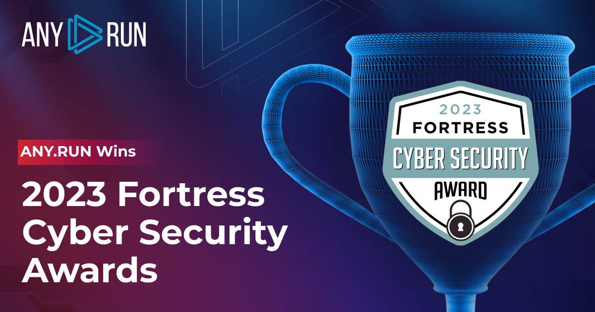 ANY.RUN Wins 2023 Fortress Cyber Security Awards