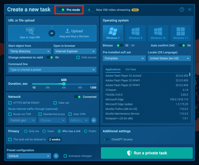 How to Create a Task in ANY.RUN:a Step-by-Step Guide