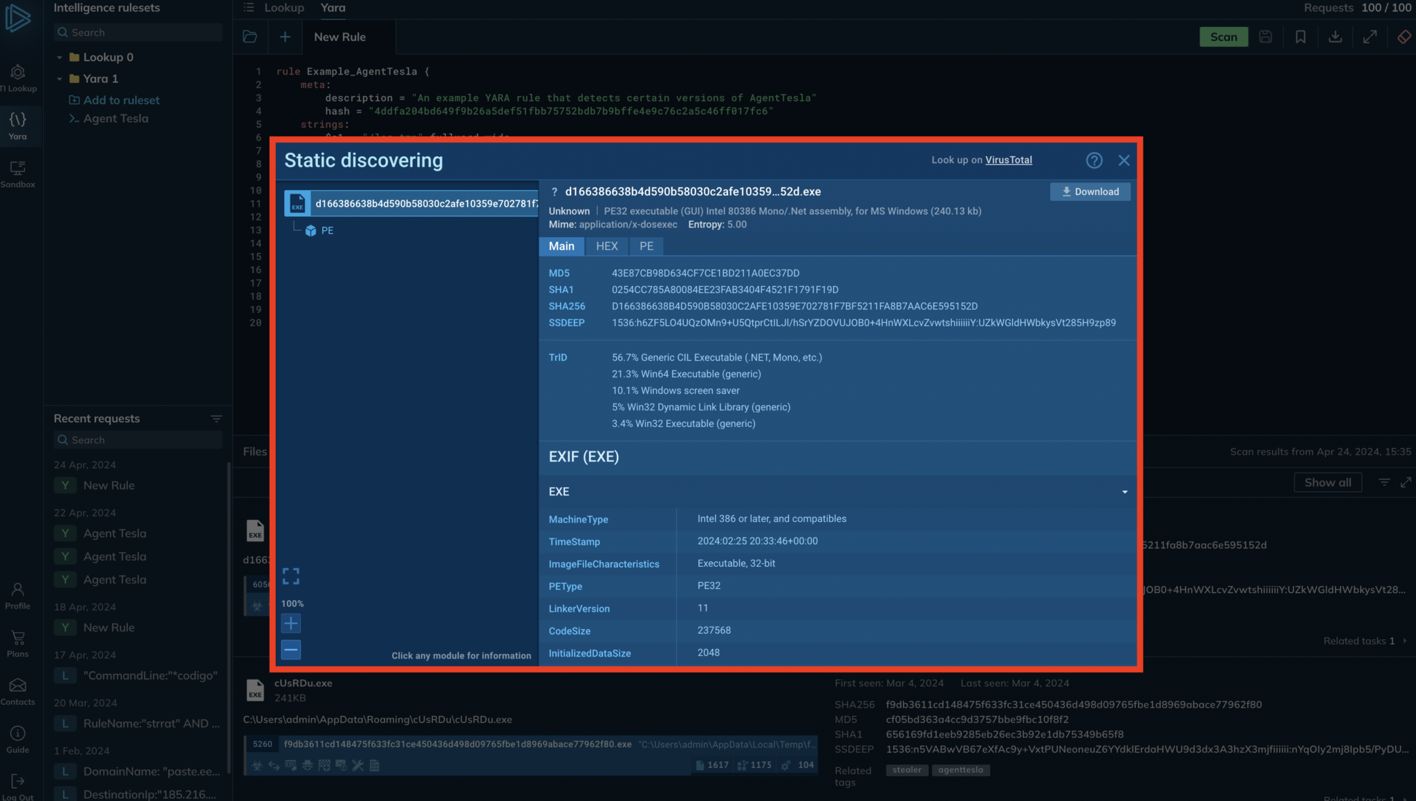 Find Malware by File Contents with YARA Search