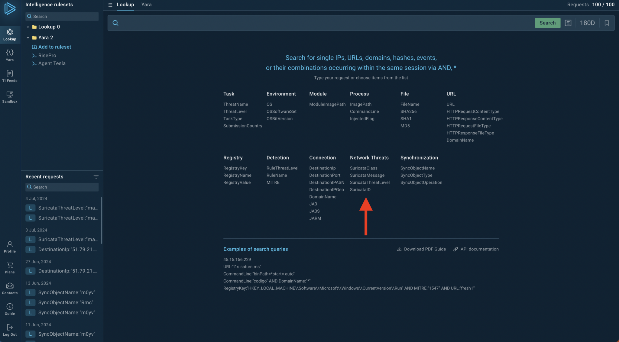 Search for Network Threats by Suricata in TI Lookup - ANY.RUN's ...