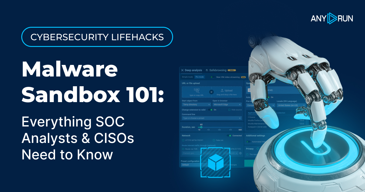 What is a Malware Sandbox? Guide for SOC Analysts and CISOs